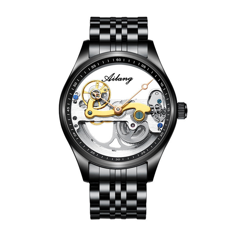 Automatic Mechanical Watch Creative Hollow Male Watch Generation Silic ...